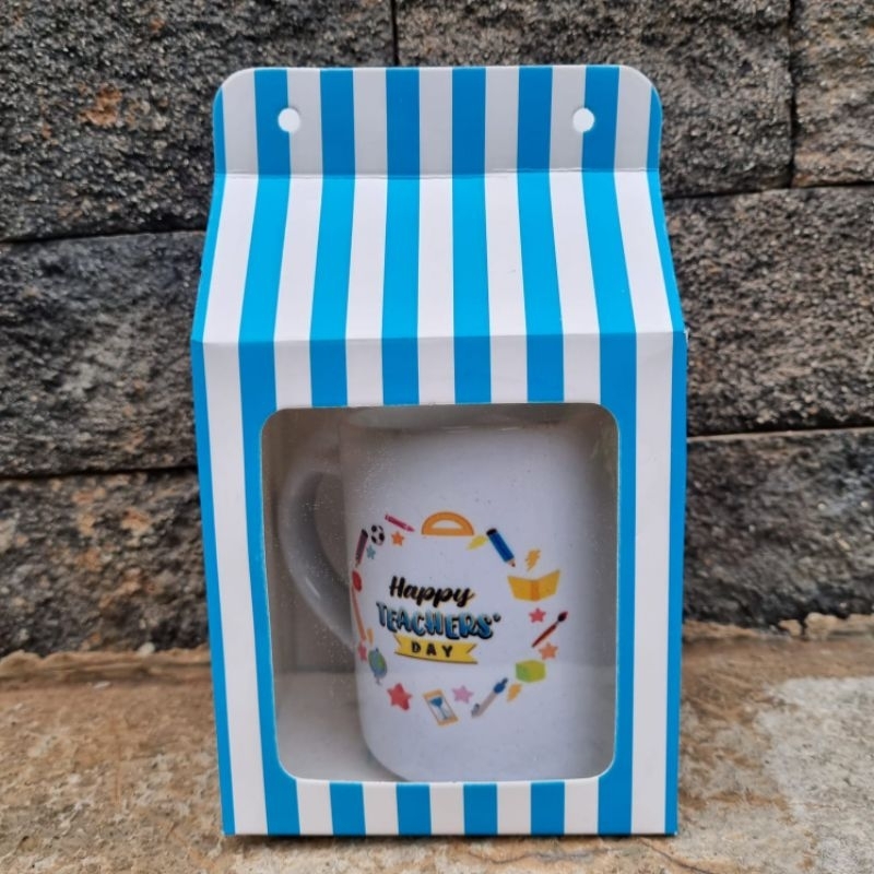 Jual Box mug / dus mug / box warna / box hampers / box motif salur ...