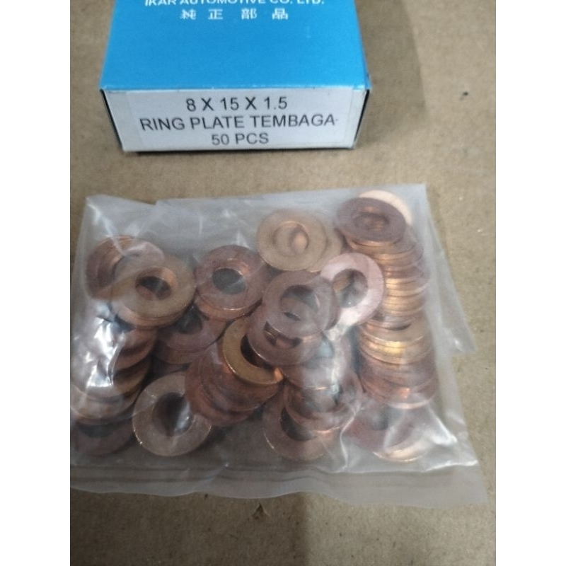 Jual 50pcs ring plate plat tembaga 18mm x 15mm x 1.5mm | Shopee Indonesia