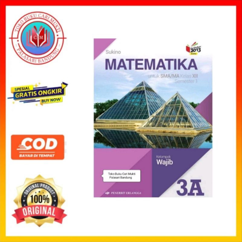 Jual Erlangga Buku Matematika Kelompok Wajib Untuk SMA/MA Kelas 12 Semester 1 Kurikulum 2013 ...