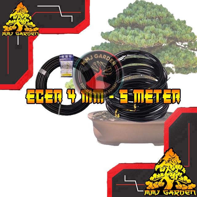 Jual MMJ GARDEN-ALAT BONSAI Kawat bonsai hitam 4MM-5METER(Label biru ...