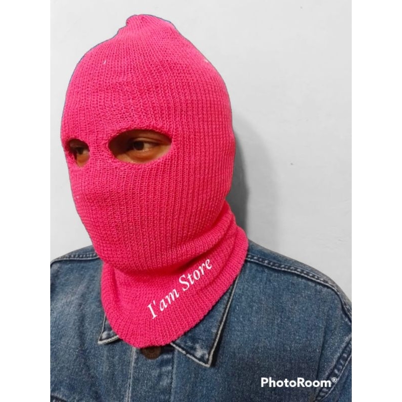 Jual Topi Sebo/Topi Ninja/Topi Kethu/Kupluk Lubang 3/Topi Topeng/Topi ...