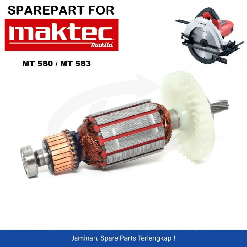 Jual NEW Armature Circle MAKTEC MT580 Angker Dinamo Circular Saw MAKTEC ...