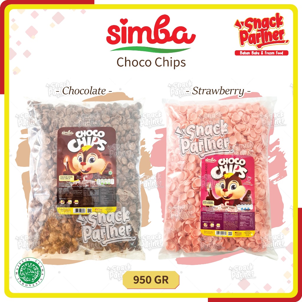 Jual SIMBA Choco Chips Cereal 950 GR - Sereal Coklat Chocolate Strawberry Stroberi - Choco Chip ...