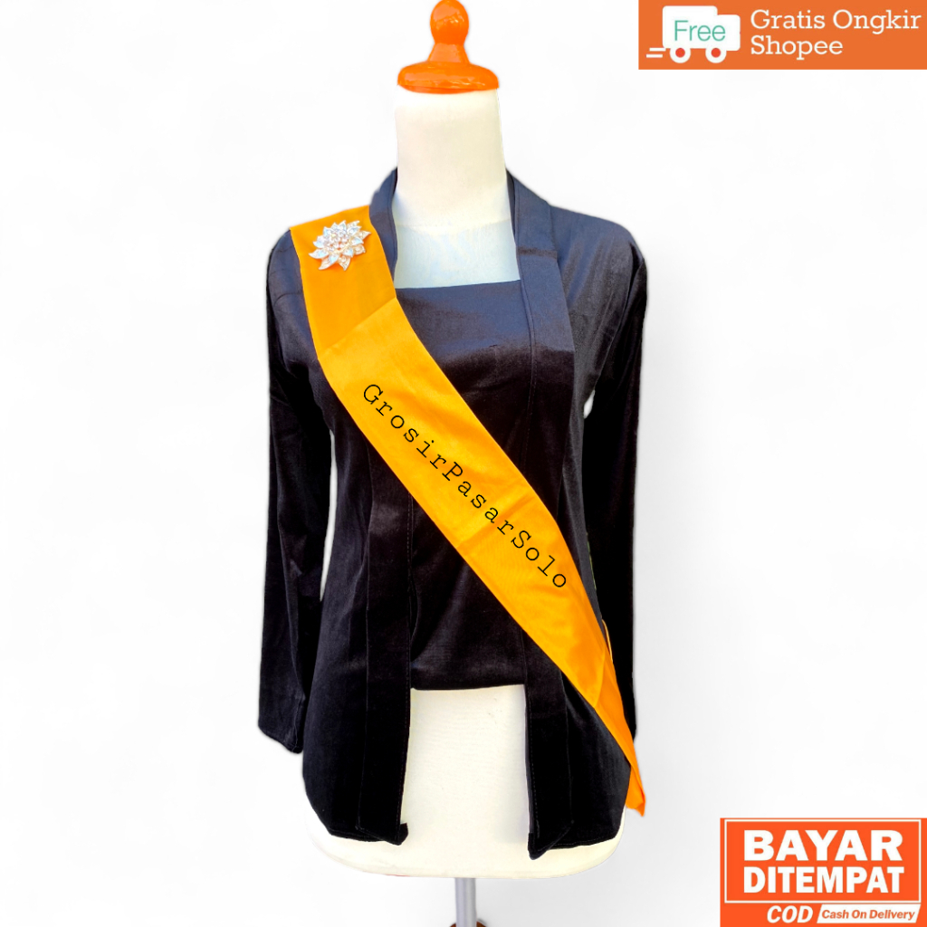 Jual Selempang Kebaya / Selempang polos tanpa nama / Selendang polos ...