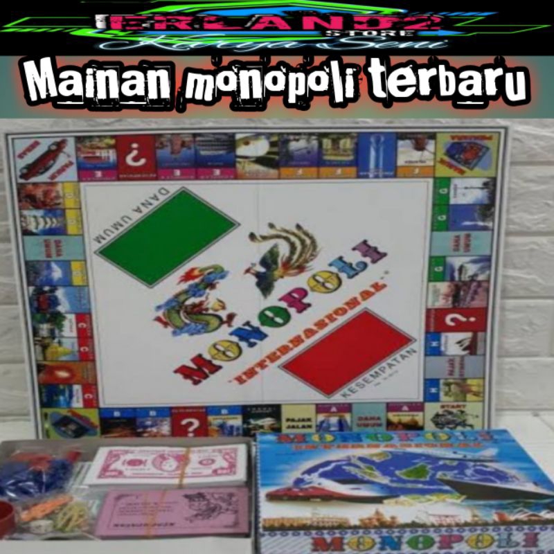 Jual monopoli mainan terbaru lengkap bonus dadu | Shopee Indonesia