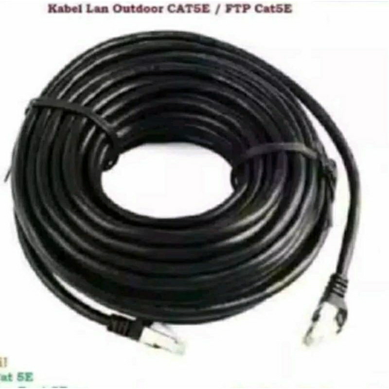 Jual Kabel LAN Cat 5e STP FTP Outdoor Meteran Siap Pakai | Shopee Indonesia
