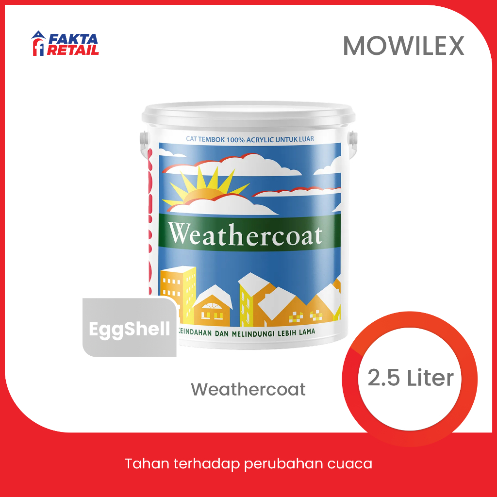 Jual Mowilex Weathercoat Cat Tembok Exterior 2 5 Liter Shopee Indonesia