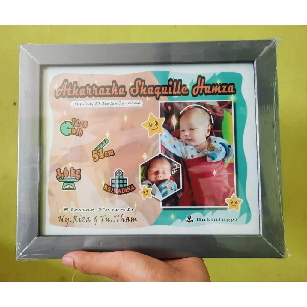 Jual FRAME BIODATA BAYI / BINGKAI BABY BORN | Shopee Indonesia