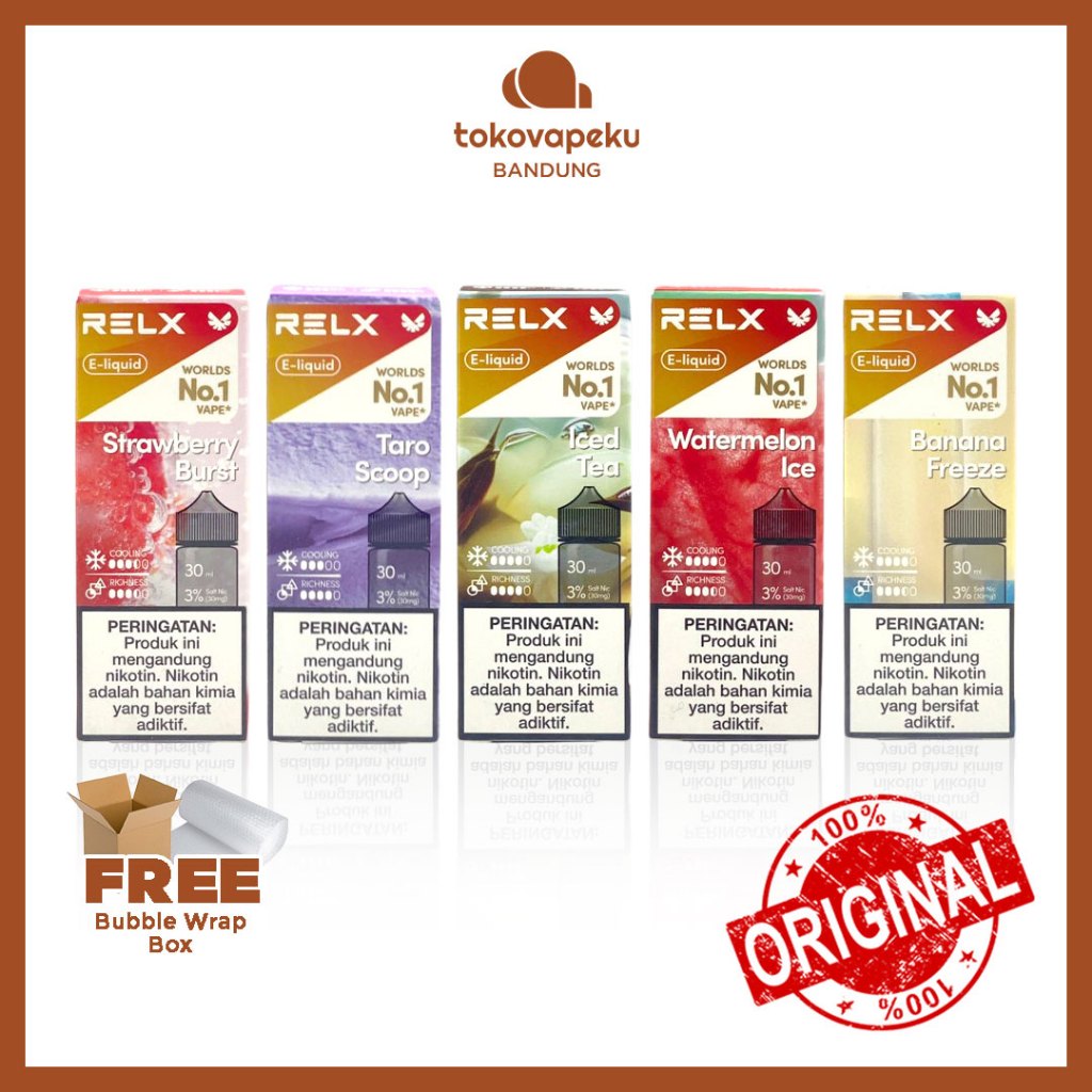 Jual RELX SALTNIC SERIES 30MG RELX SALT SERIES 30ML ORIGINAL by RELX ...
