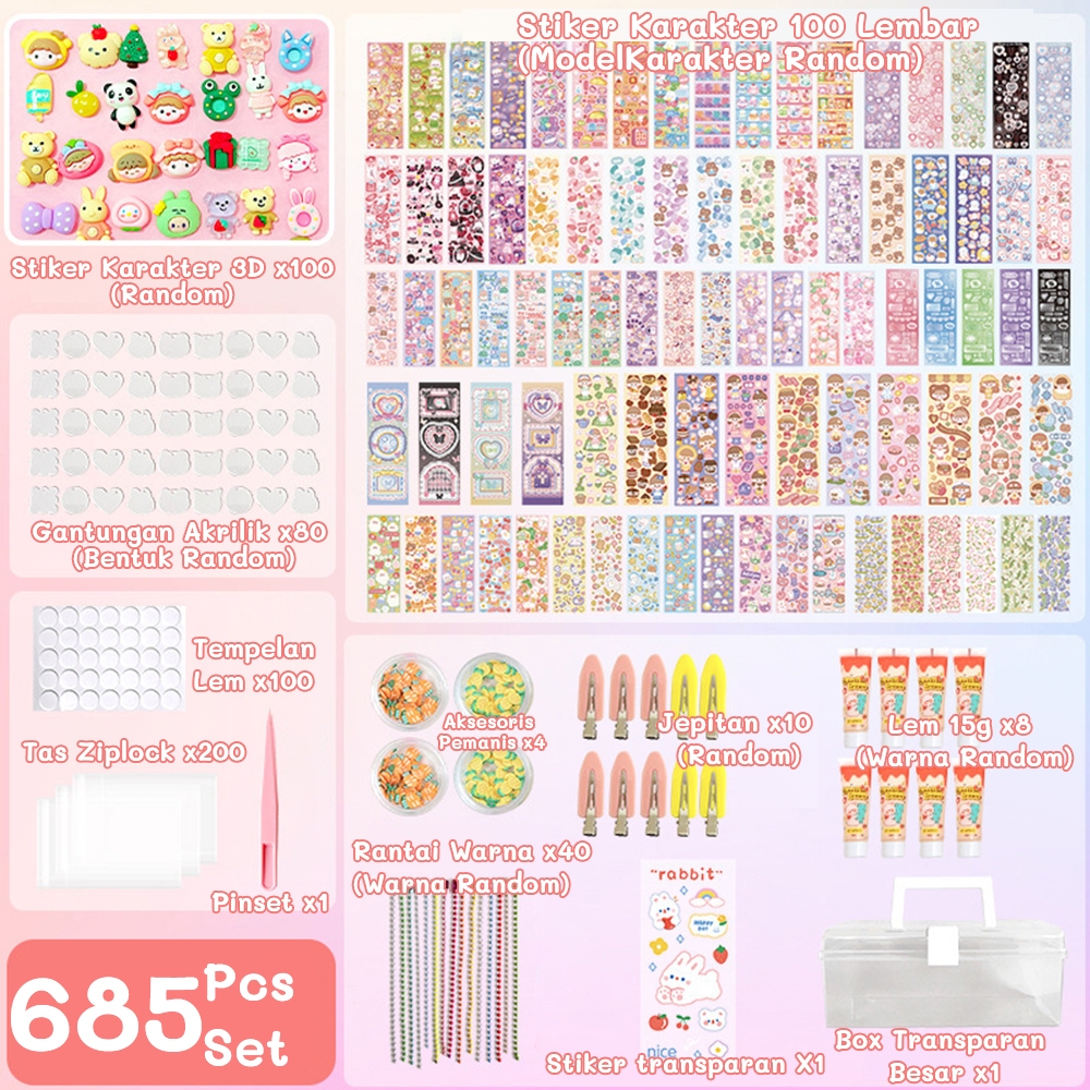 Jual Tatajoy [Plus]DIY Gooka Set Cream Gum Stiker Anak Set Alat Tangan ...