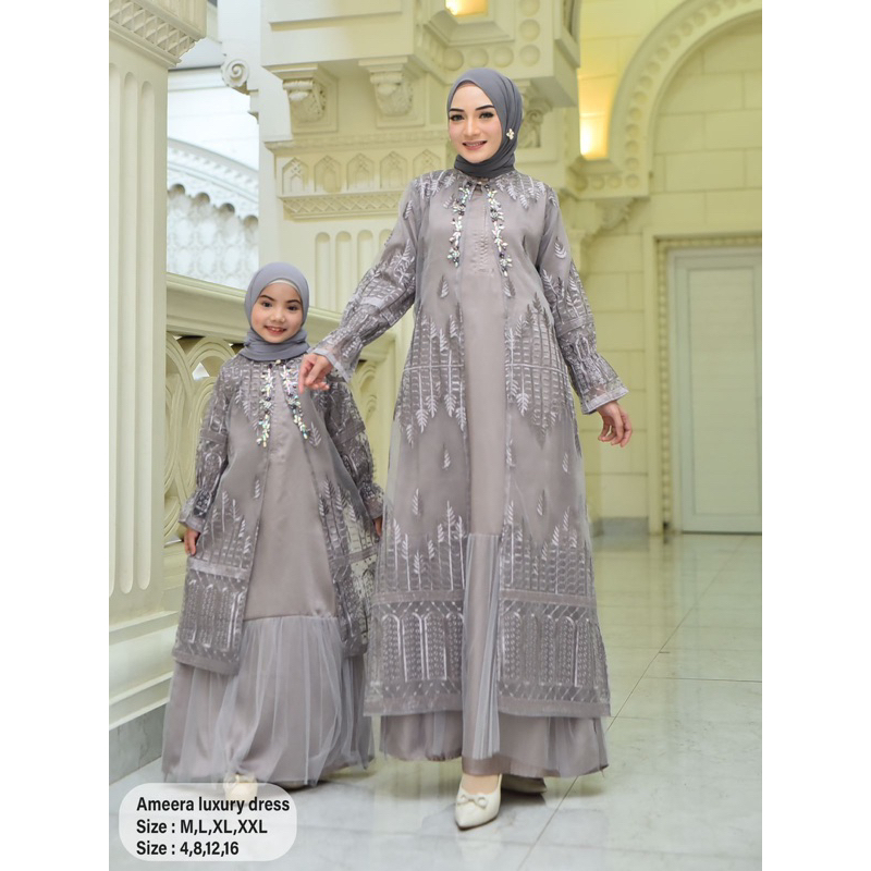 Jual Gamis Couple Ameera Luxury Dress / Gamis Couple Maxmara Exclusive ...