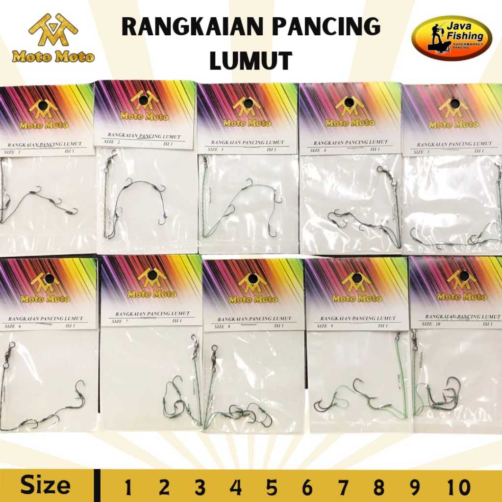 Jual Rangkaian Pancing Lumut MOTO MOTO | Rangkaian Pancing SIAP PAKAI ...