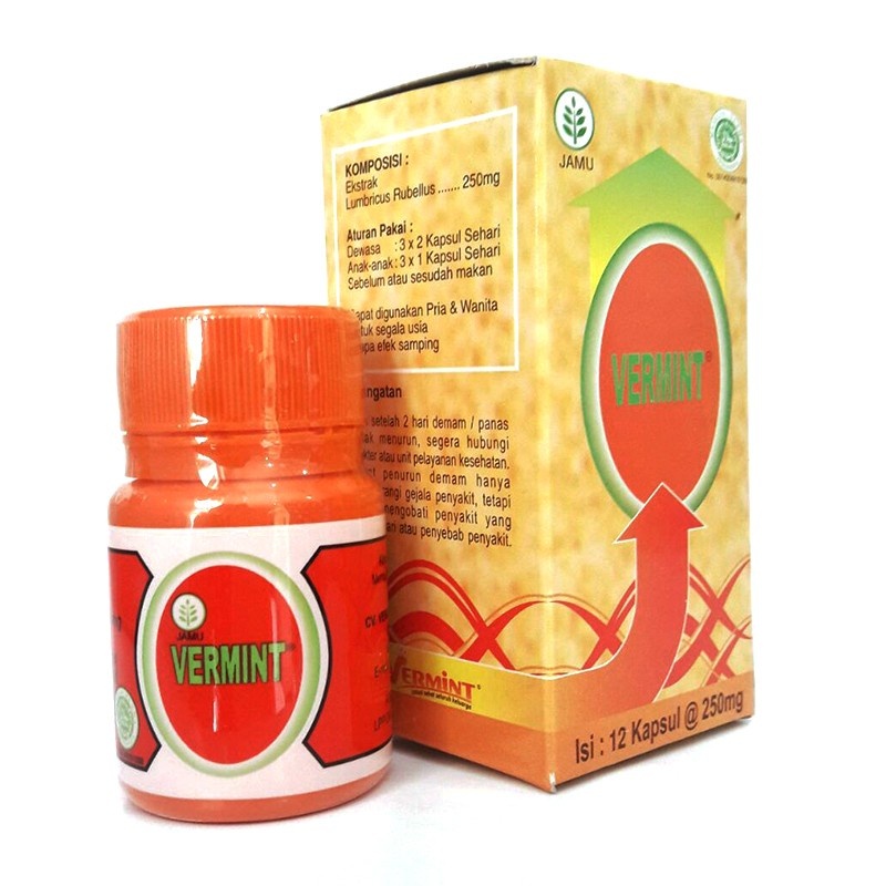 Jual VERMINT 12 Kapsul Obat Cacing Obat Tipes Original | Shopee Indonesia