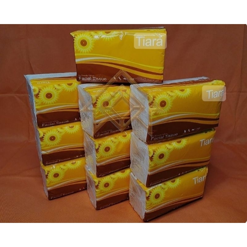 Jual Paket 10 Tissue Tiara 180 Sheet 2Ply Tisu Lembut Facial | Shopee ...