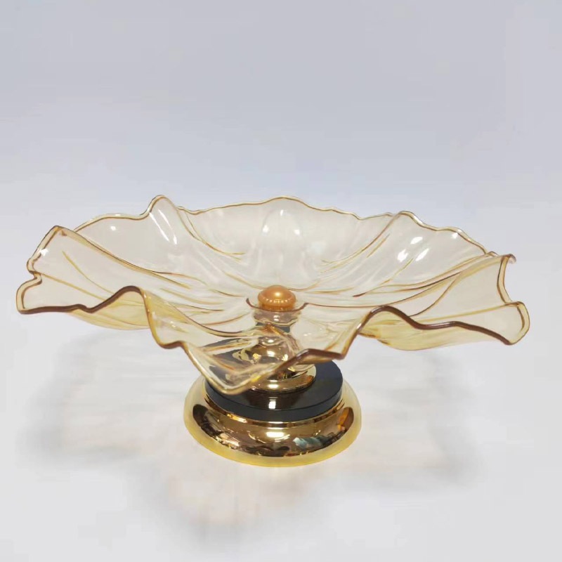 Jual Ornamental Fruit Plate/Piring saji hidangan buah kue crystal ...