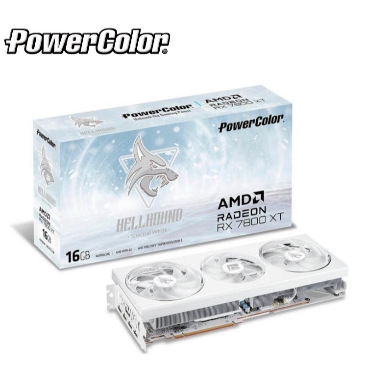 Jual POWERCOLOR RADEON RX 7800 XT 16GB GDDR6 HELLHOUND SPECTRAL WHITE ...