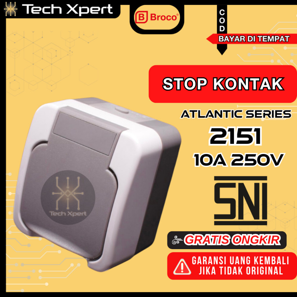 Jual STOP KONTAK TUTUP BROCO 2151 ATLANTIC NEW | Shopee Indonesia