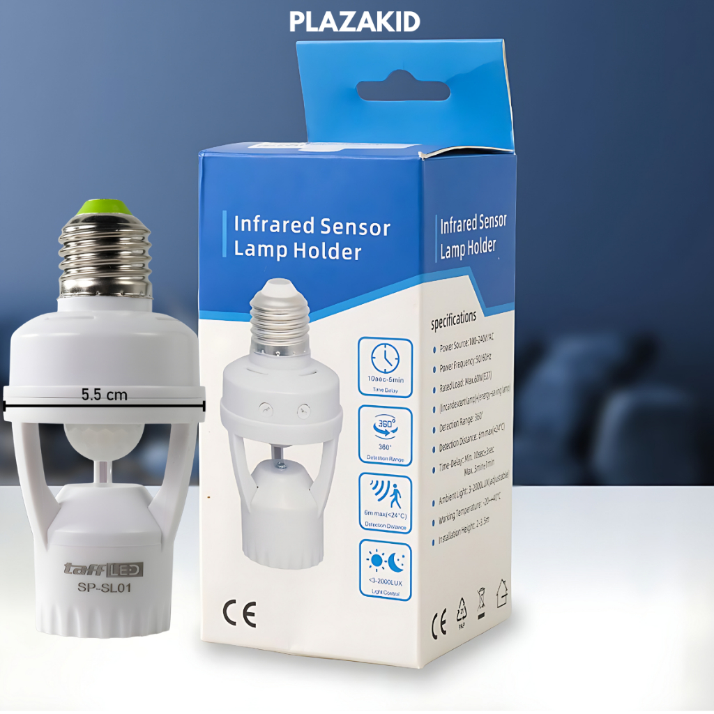 Jual Fitting fiting piting Lampu Dengan Sensor Gerak Otomatis Nyala PIR ...