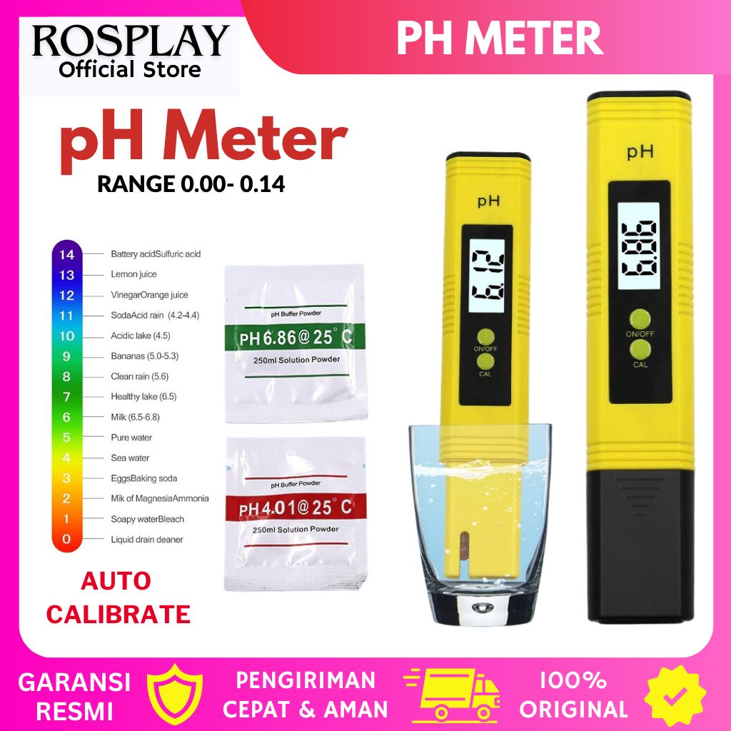 Jual PH Meter Digital Tester PH Test Pen Alat Pengukur Keasaman Cairan ...