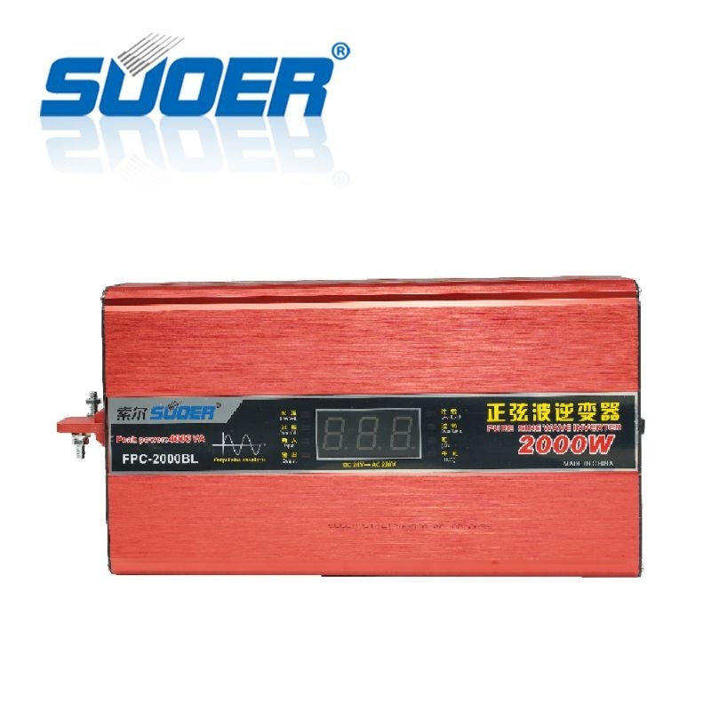 Jual Inverter Pure Sine Wave Suoer FPC-2000B 24V 2000W 24 VOLT 2000 WATT Sinus Murni | Shopee ...