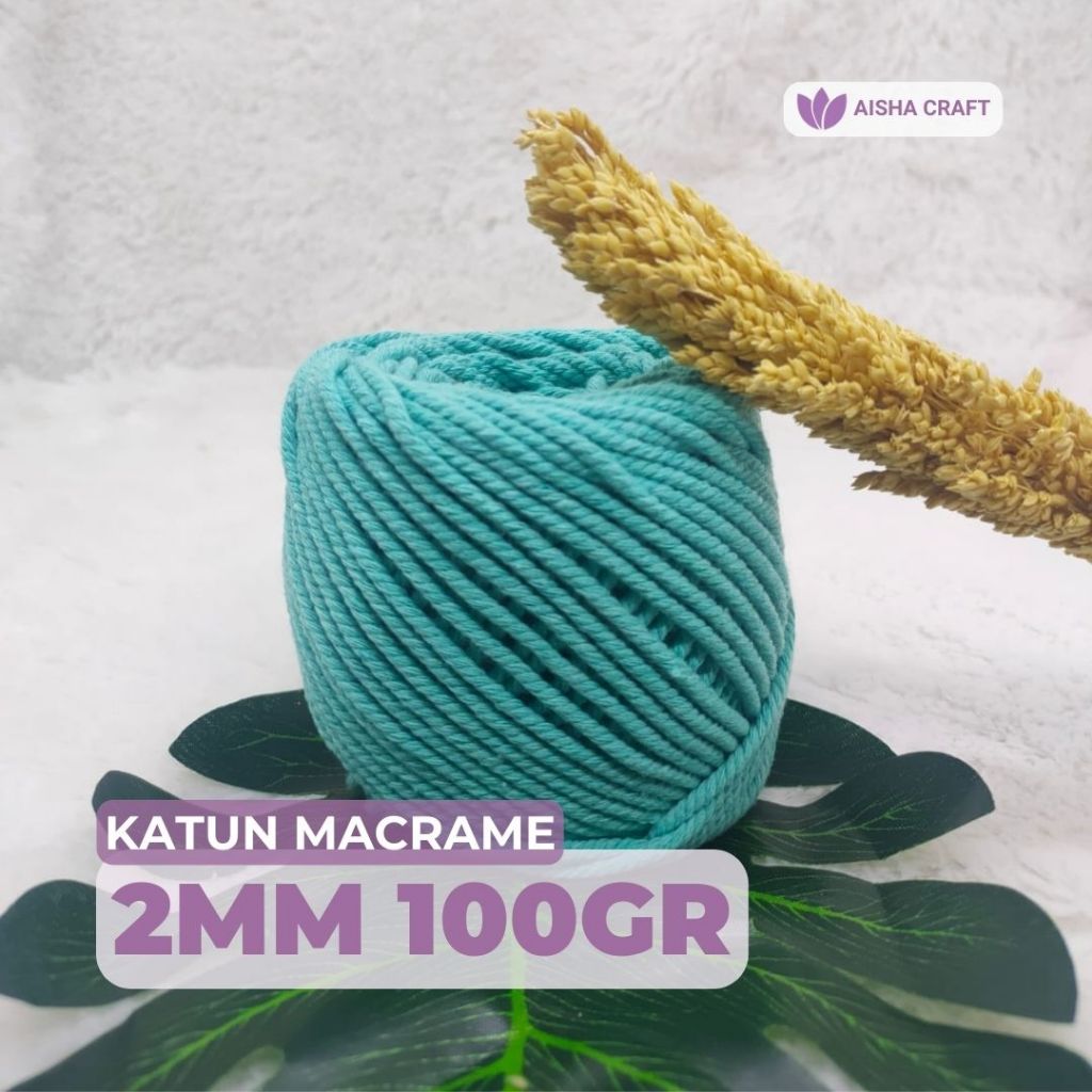 Jual Tali Katun Macrame Warna 2MM 100GR 3PLY | Shopee Indonesia