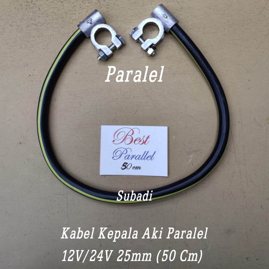 Jual KABEL KEPALA AKI ACCU PARALEL NS70 12V/24V 25MM PANJANG 50CM SUBADI " BEST " | Shopee Indonesia