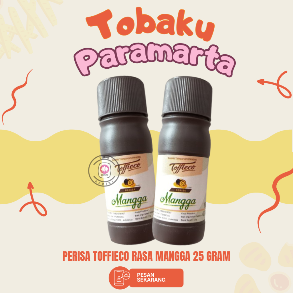 Jual PERISA MAKANAN TOFFIECO RASA MANGGA 25 ML / PERISA MAKANAN ...
