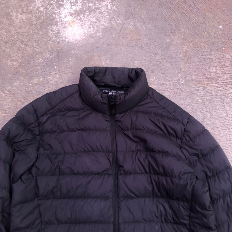 Jual Puffer Jacket Uniqlo Black 100% Original (Preloved) | Shopee Indonesia