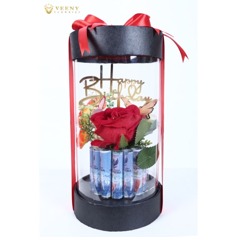 Jual buket/money ulang tahun/bouquet money/tabun uang/box uang ulang tahun/buket murah/kado ...