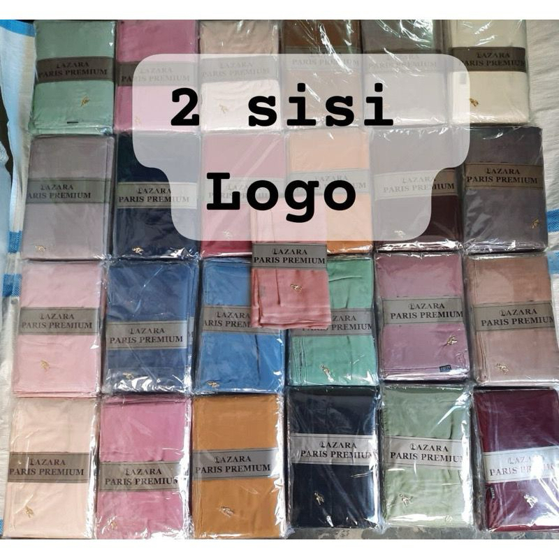 Jual OBRAL HIJAB AZARA PARIS PREMIUM 2 SISI METAL LOGO | Shopee Indonesia
