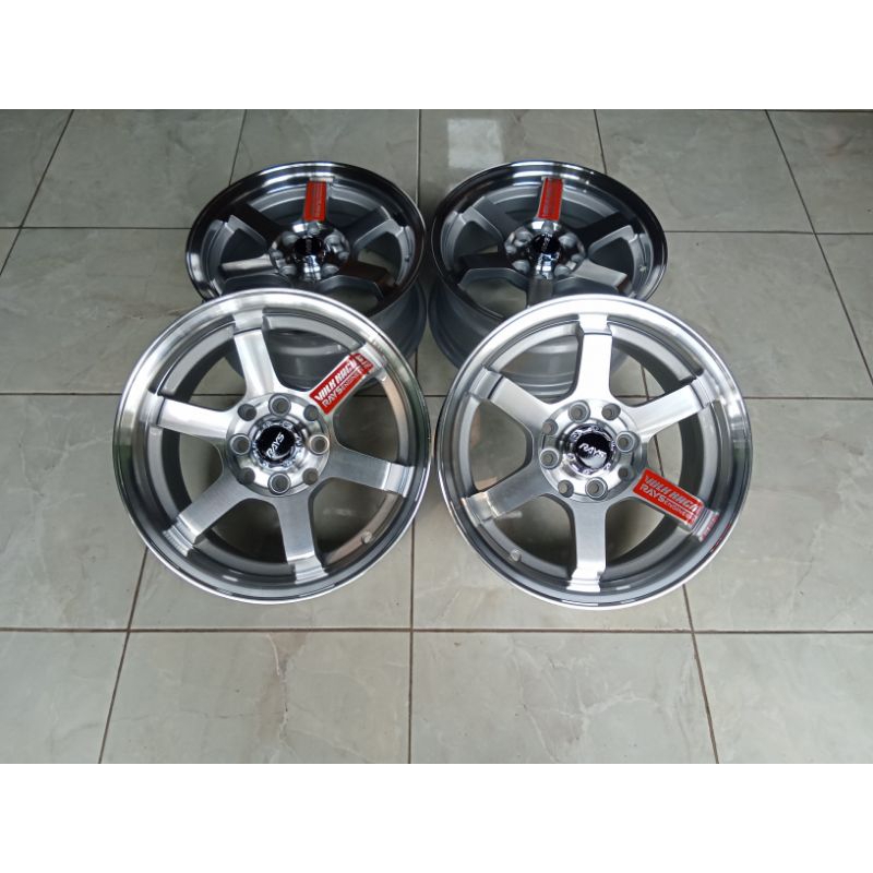Jual Velg TE37 R14 H8 Warna Silver Polish | Shopee Indonesia