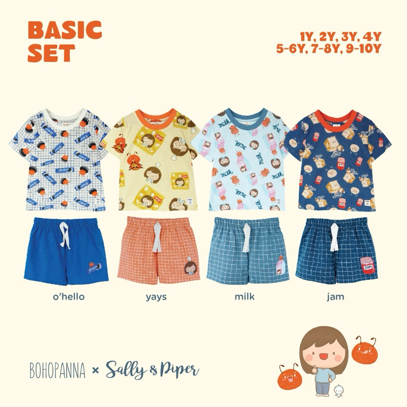Jual Basic set Bohopanna x Sally Pipper | Shopee Indonesia
