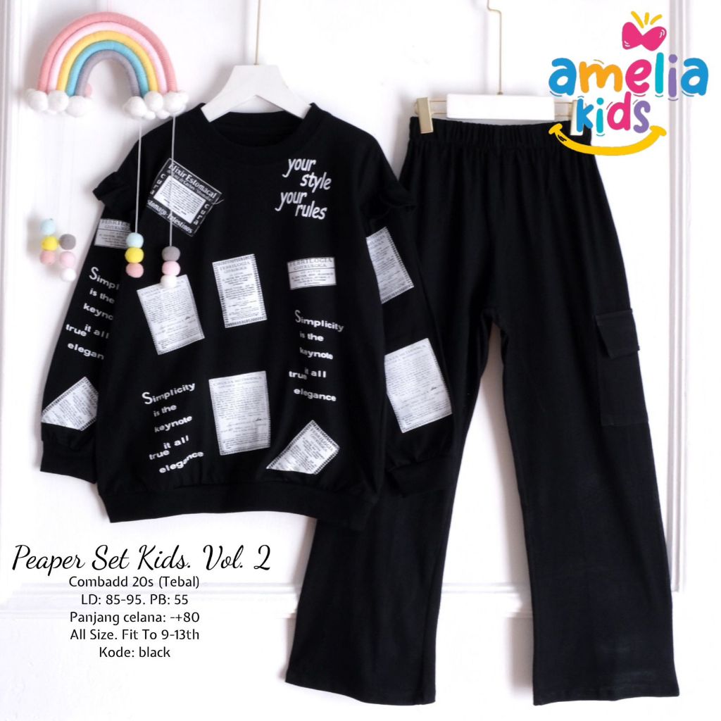 Jual (SETCEL LOTSO ANAK USIA 7-13 TAHUN ) CIKO SET KIDS BY AMELIA KIDS ...