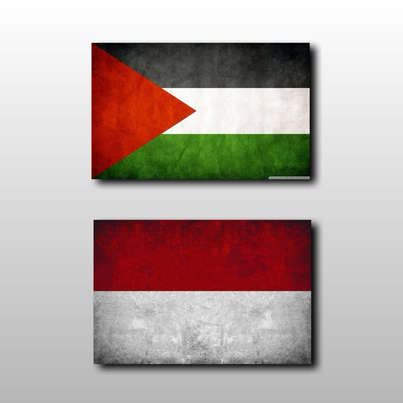 Jual Poster Dinding Hiasan Dinding Bendera Palestina Indonesia | Shopee ...