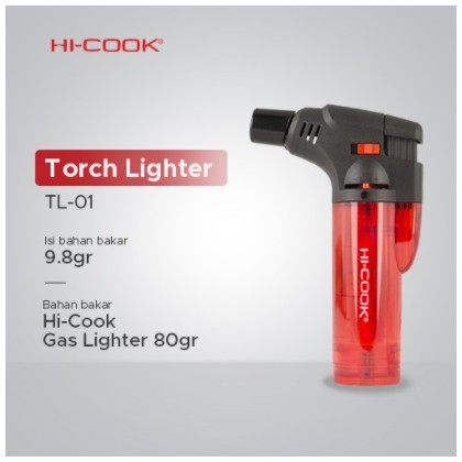 Jual PEMANTIK OBOR/KOREK API GAS HI-COOK TORCH LIGHTER TL-01 | Shopee ...
