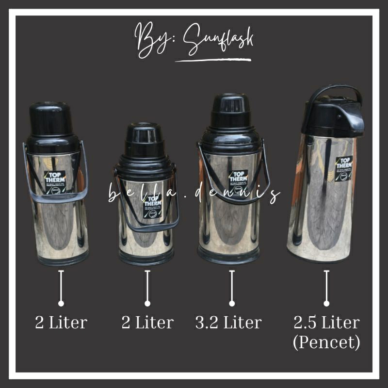 Jual Termos Air Panas 2,5 Liter, 2 Liter Body Stainles - SUNFLASK ...