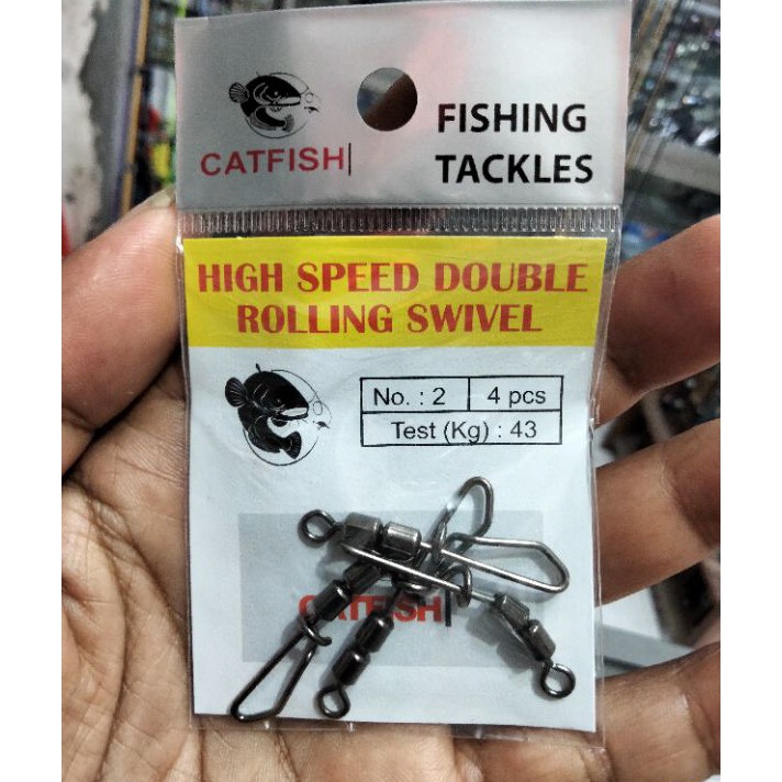 Jual Harga Terendah Catfish kili kili high speed double rolling swivel snap | Shopee Indonesia