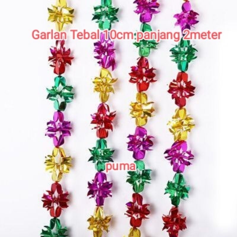 Jual Garlan Tebal bunga diamter 10cm panjang 2 meter | Shopee Indonesia