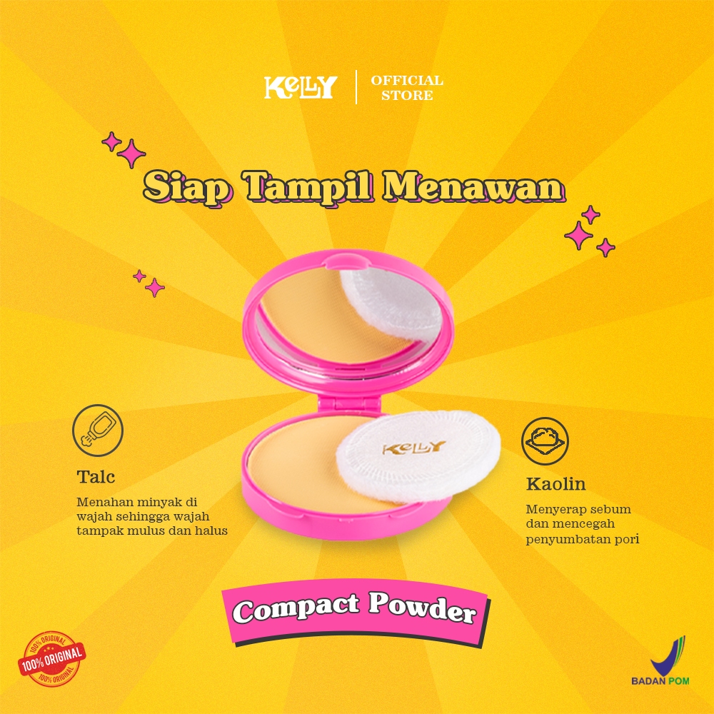 Jual Kelly Compact Powder Original BPOM | Shopee Indonesia