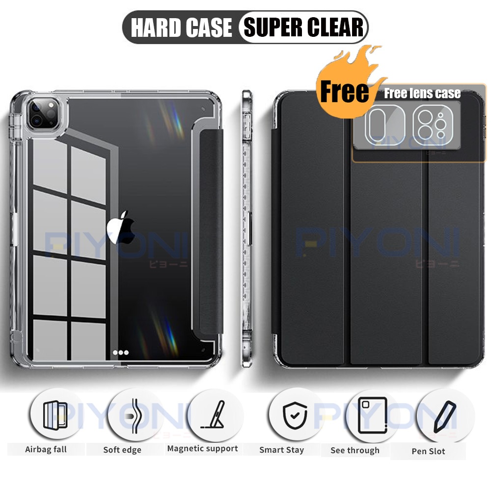 Jual Piyon HD Transparent Acrylic iPad Case+Stickers Casing iPad,Case ...