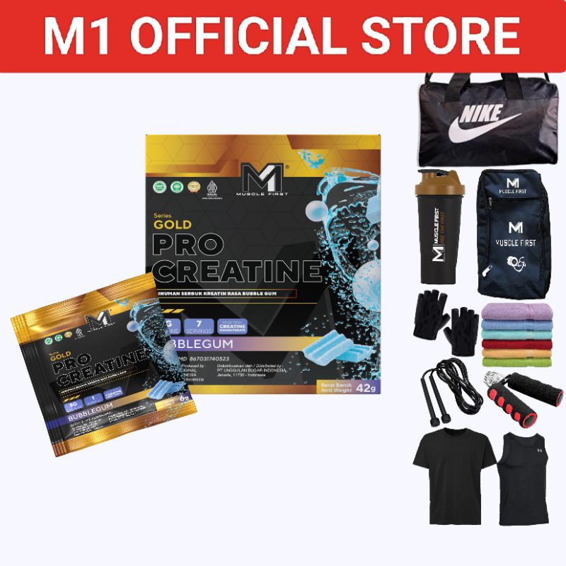 Jual Muscle First Gold Pro Creatine 1 Box 42gram isi 7 sachet Suplemen ...