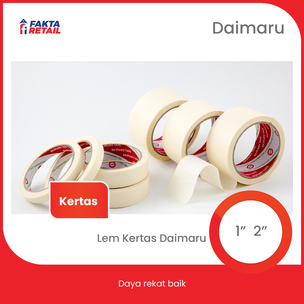 Jual Lem Kertas Daimaru 1 inch 2 inch | Shopee Indonesia