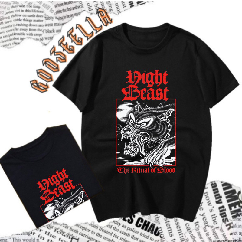 Jual BOOTLEG | TSHIRT NIGHT BEAST | Ready ukuran big size | Shopee ...