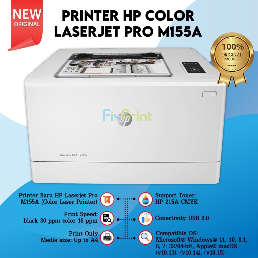 Jual Printer LaserJet Pro m155a 155a Color (7KW48A) Garansi Resmi ...