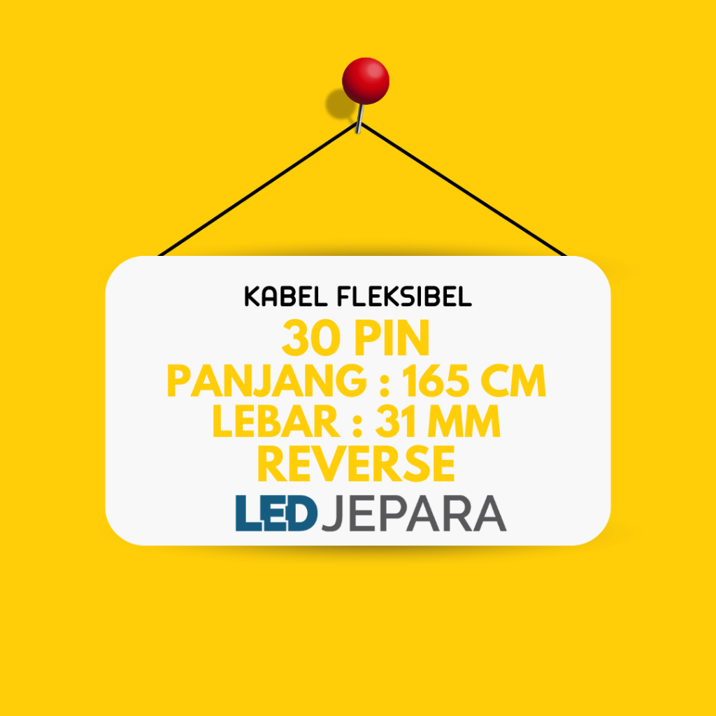 Jual Kabel Fleksibel 30 Pin Panjang 165 CM Lebar 31 MM REVERSE Bolak ...