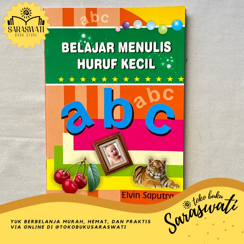 Jual Belajar Menulis Huruf Kecil abc Abjad // Buku Anak TK dan PAUD ...