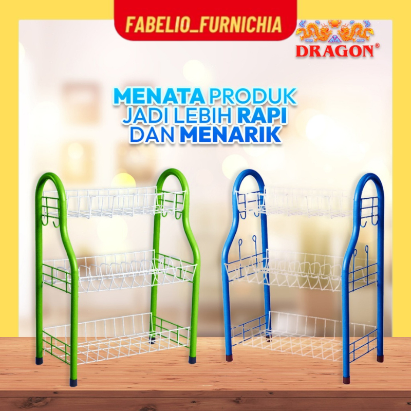 Jual Rak Piring Susun 3 DRAGON | Shopee Indonesia