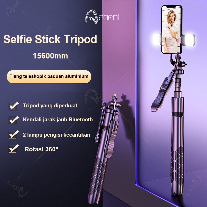 Jual Abeni L16 Tripod 155cm Bluetooth Remote Baut 1/4 Tongsis Selfie Stick Holder L16 untuk ...