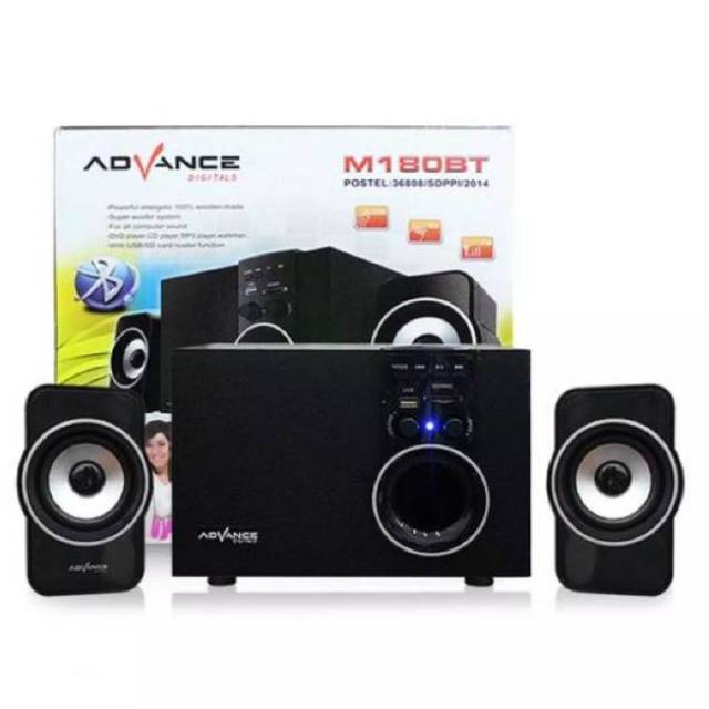Jual Speaker Aktif Advance M180 BT / M180BT Bluetooth M 180BT Subwoofer Bass System Xtra Power ...