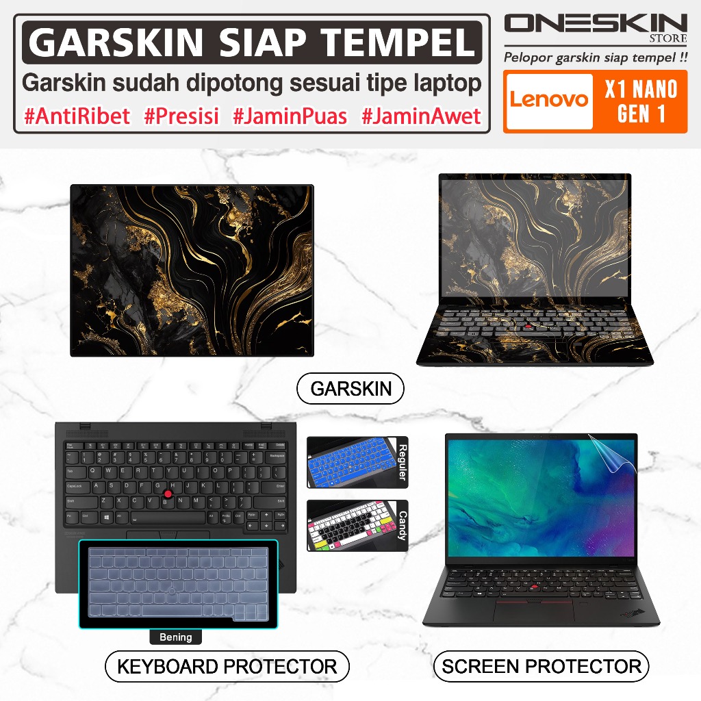 Jual Garskin Sticker Laptop Pelindung Screen Keyboard Protector Lenovo ...